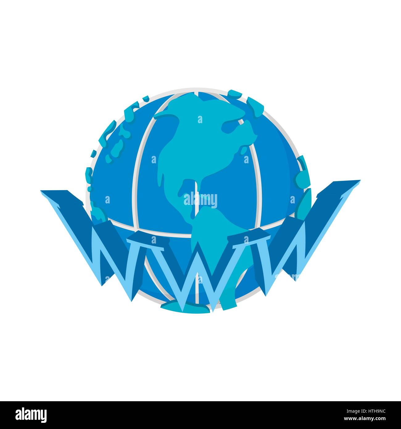 Earth globe internet icon, cartoon style Stock Vector Image & Art - Alamy