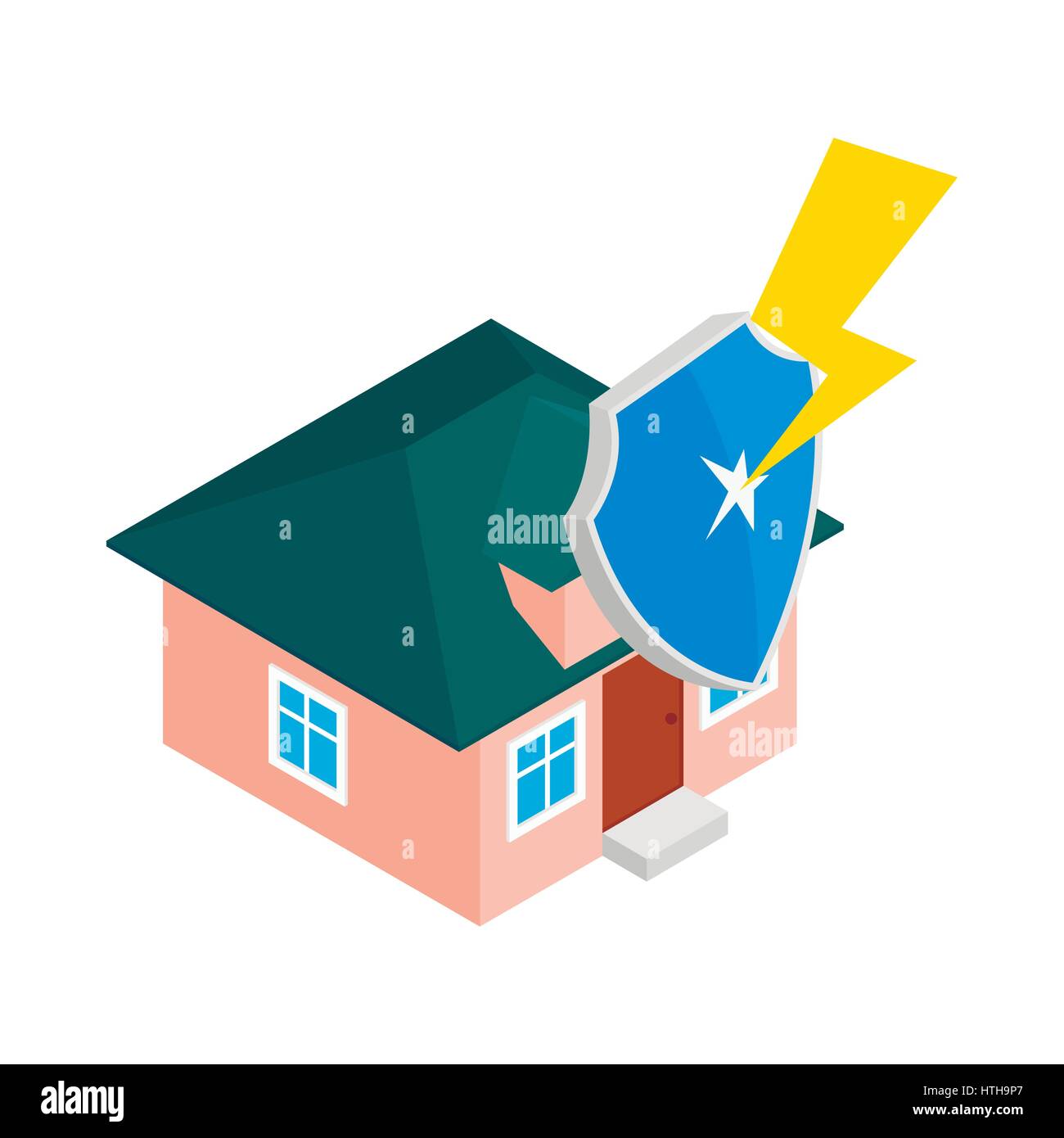 High security house Stock Vector Images - Alamy