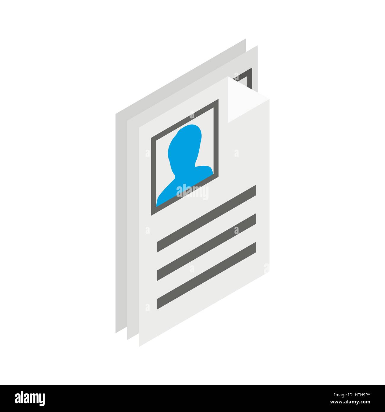 Identification card icon, isometric 3d style Stock Vector Image & Art ...
