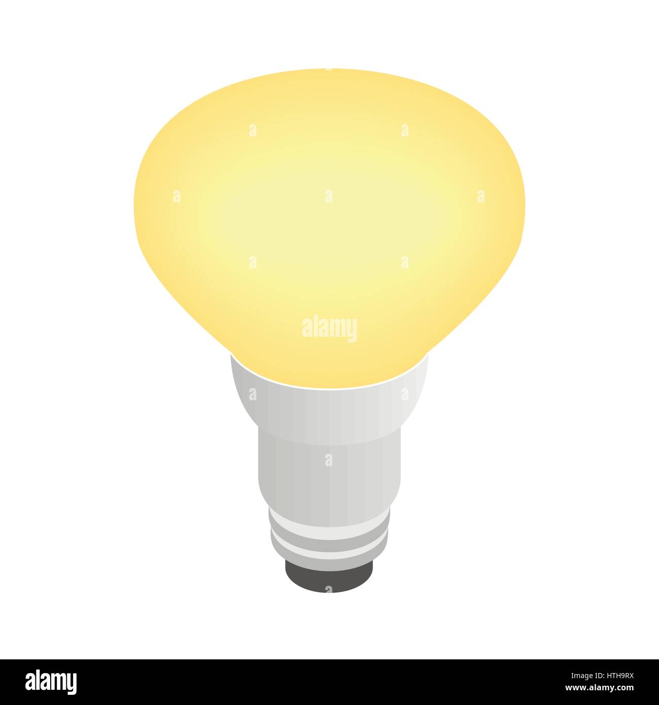 Light bulb icon, isometric 3d style Stock Vector Image & Art - Alamy