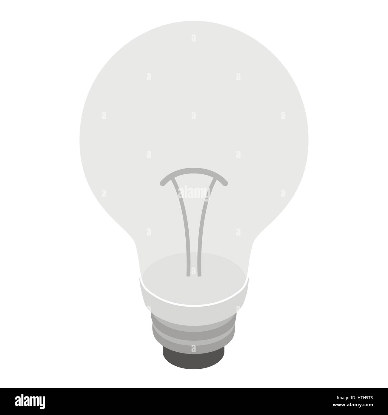 Bulb icon, isometric 3d style Stock Vector Image & Art - Alamy