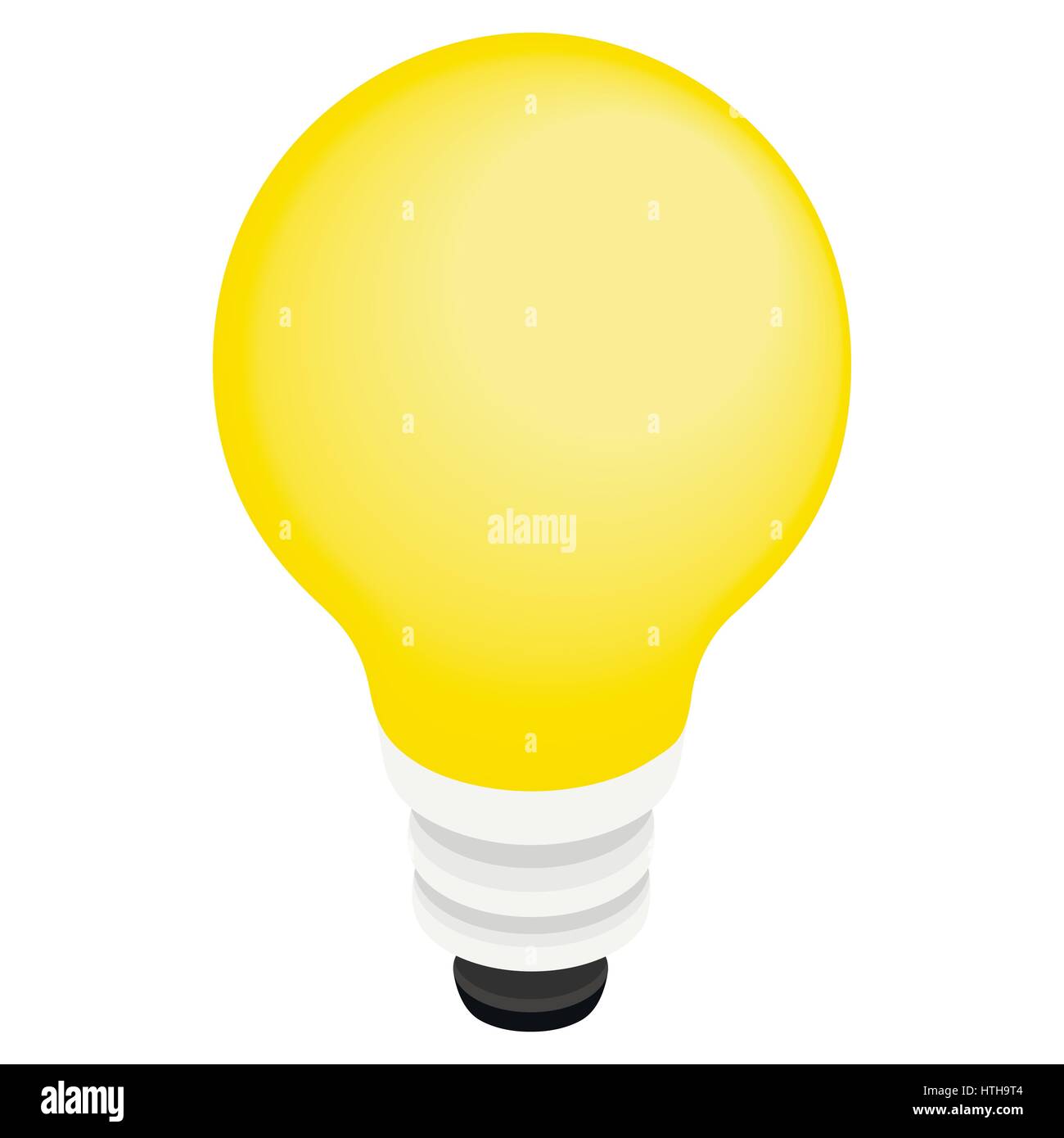 Light bulb icon, isometric 3d style Stock Vector Image & Art - Alamy