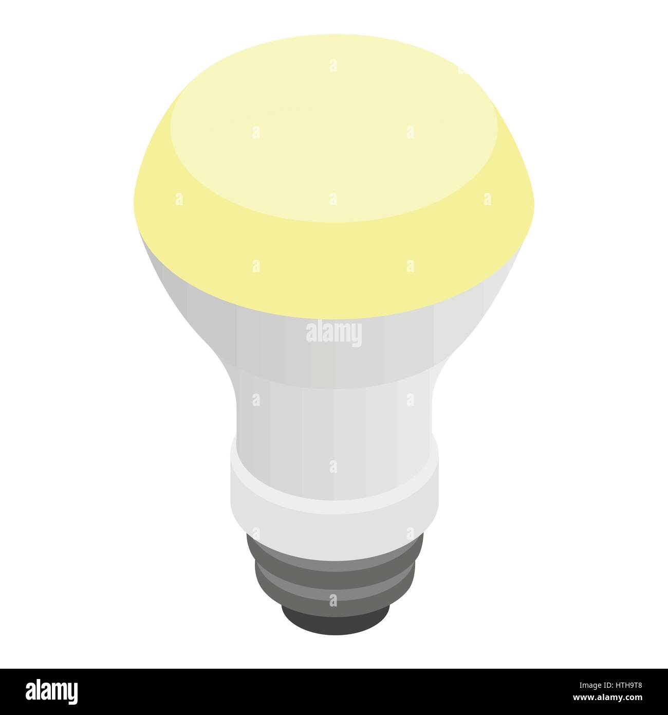 Glowing LED bulb icon, isometric 3d style Stock Vector Image & Art - Alamy