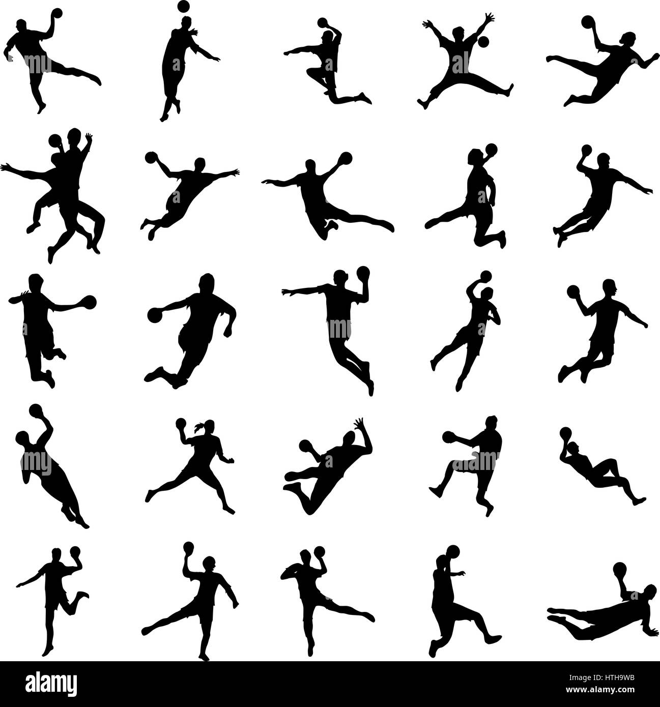 Handball ball Black and White Stock Photos & Images - Alamy