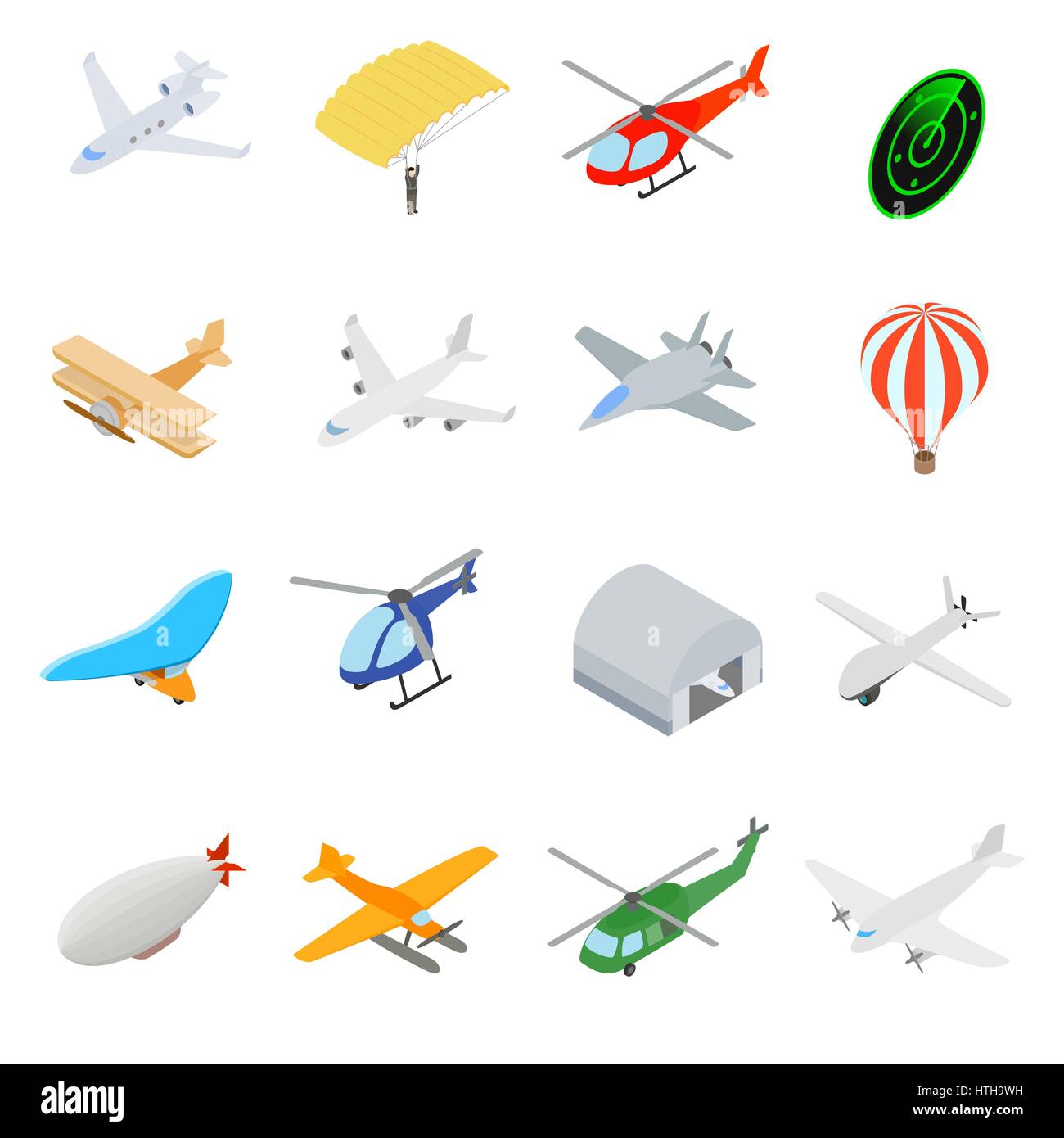 Aviation Icons Set Stock Vector Image & Art - Alamy