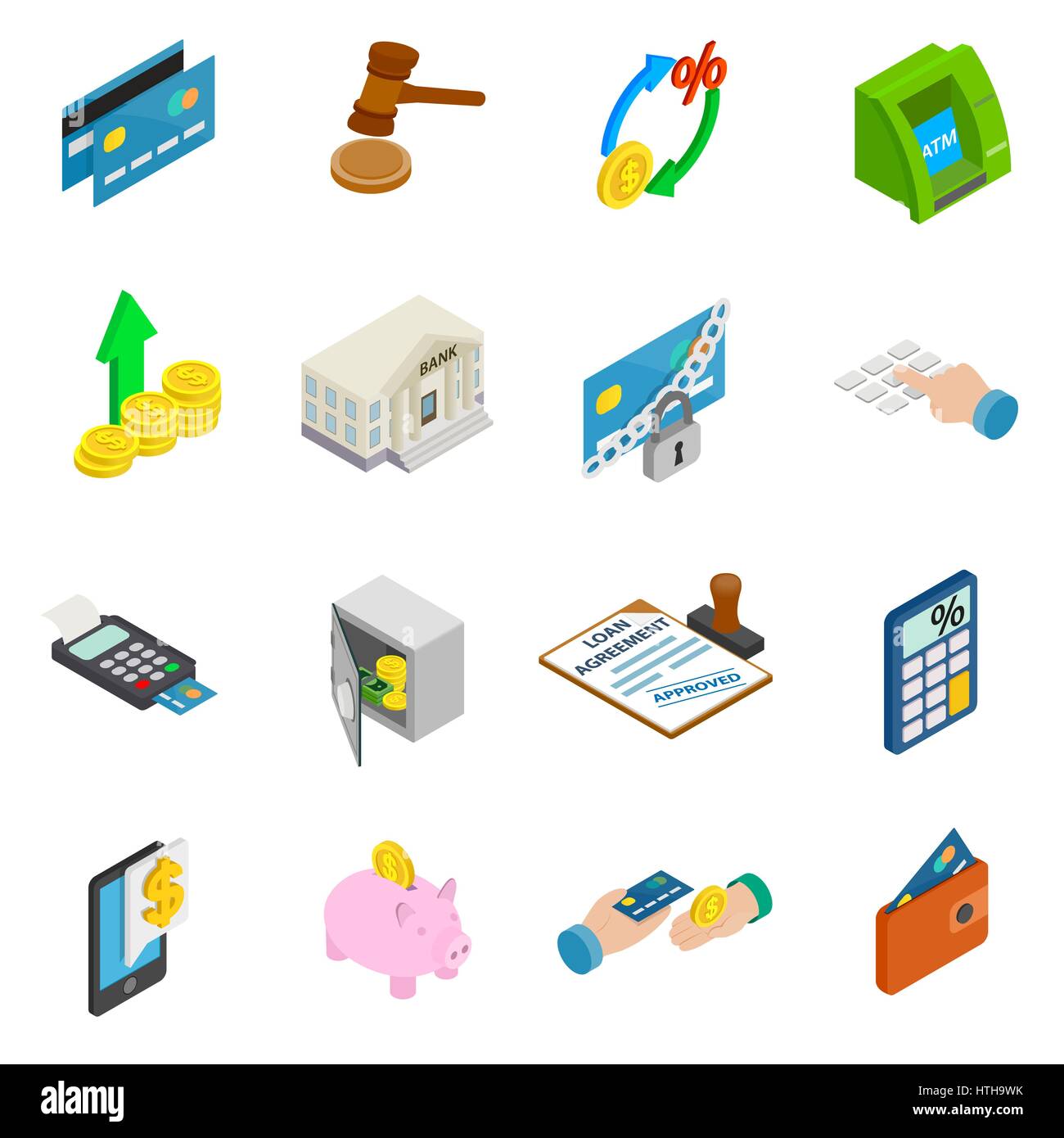 Credit icons set Stock Vector Image & Art - Alamy