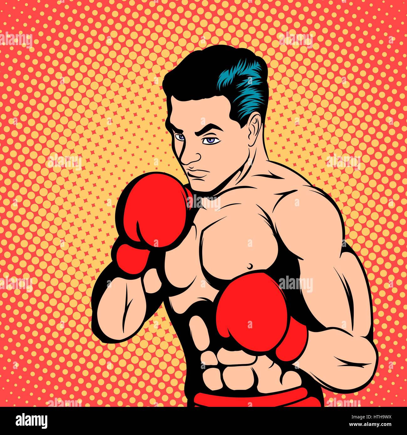 Boxer concept, comics style Stock Vector Image & Art - Alamy