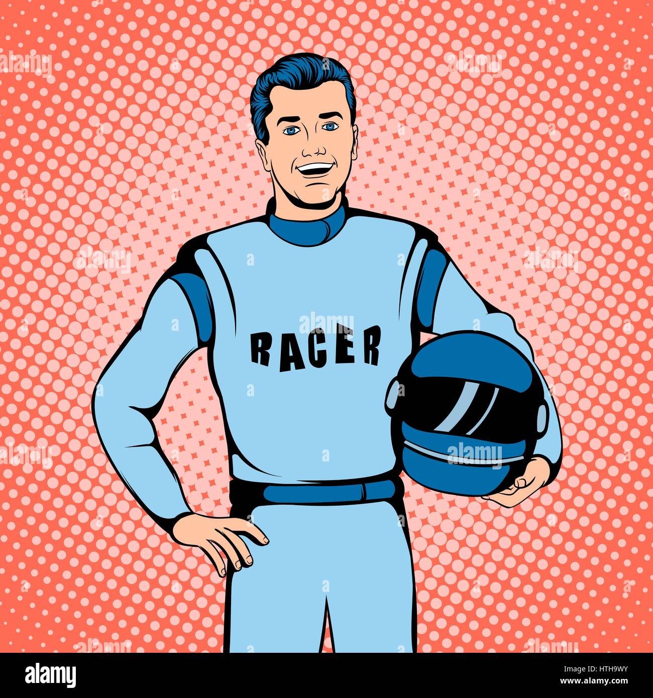 Racer concept, comics style Stock Vector Image & Art - Alamy