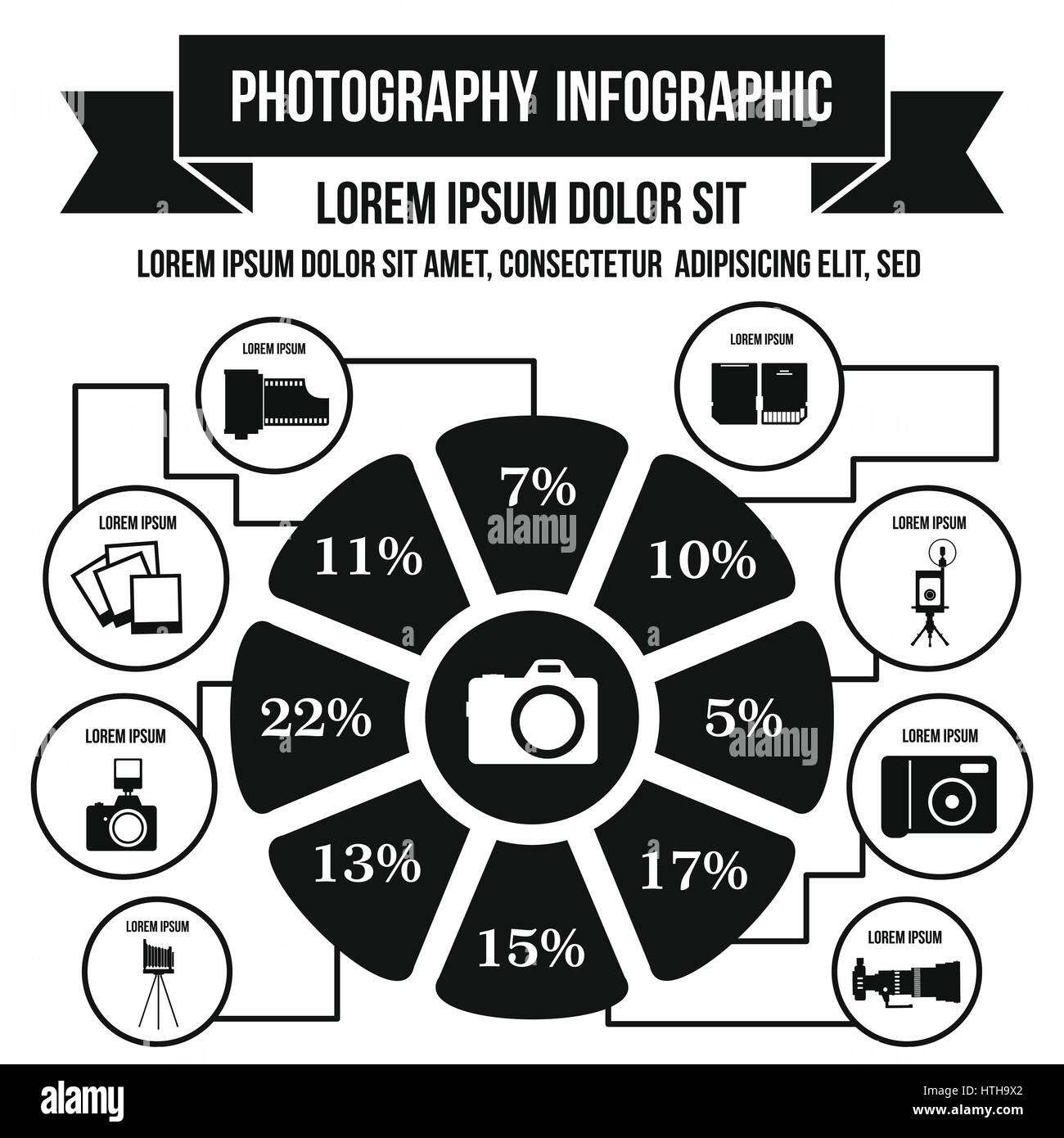 Photography infographic, simple style Stock Vector Image & Art - Alamy