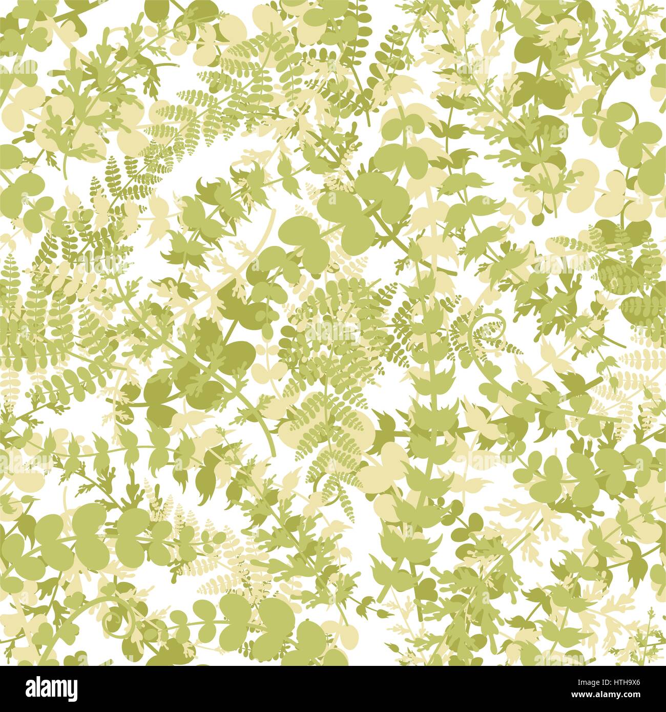 Seamless plant background. Vector Stock Vector Image & Art - Alamy