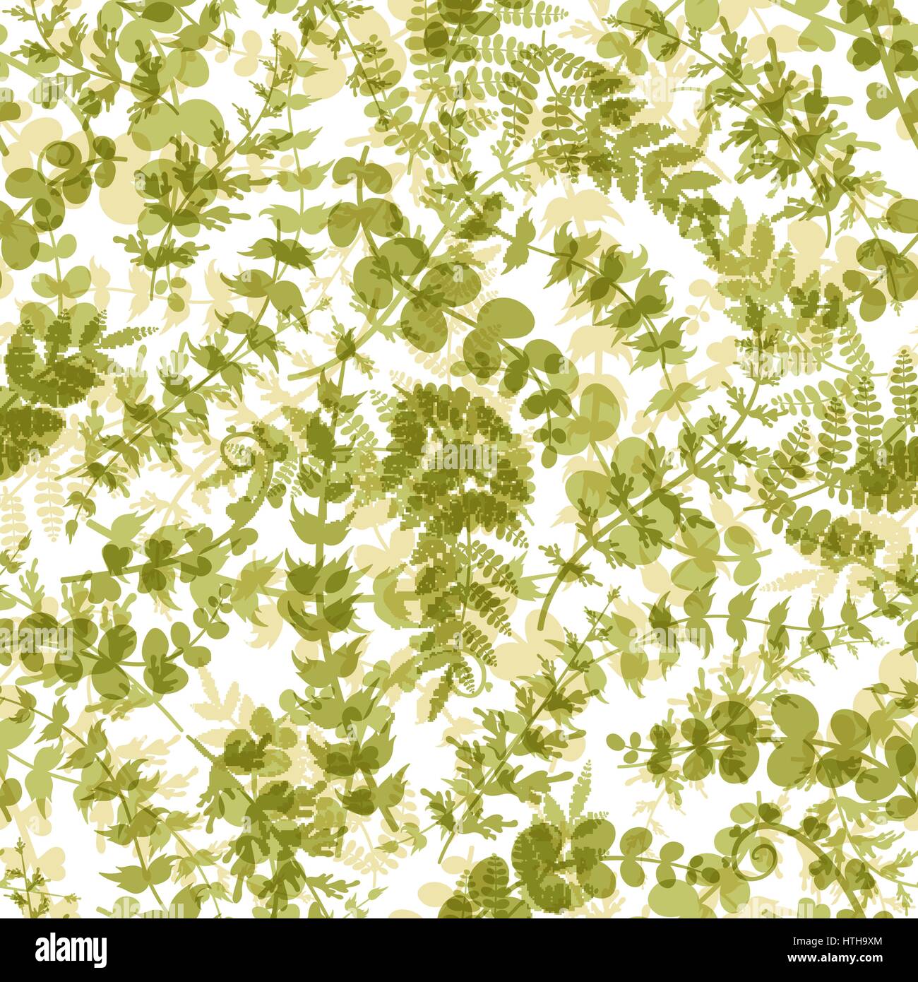 Seamless plant background. Vector Stock Vector Image & Art - Alamy