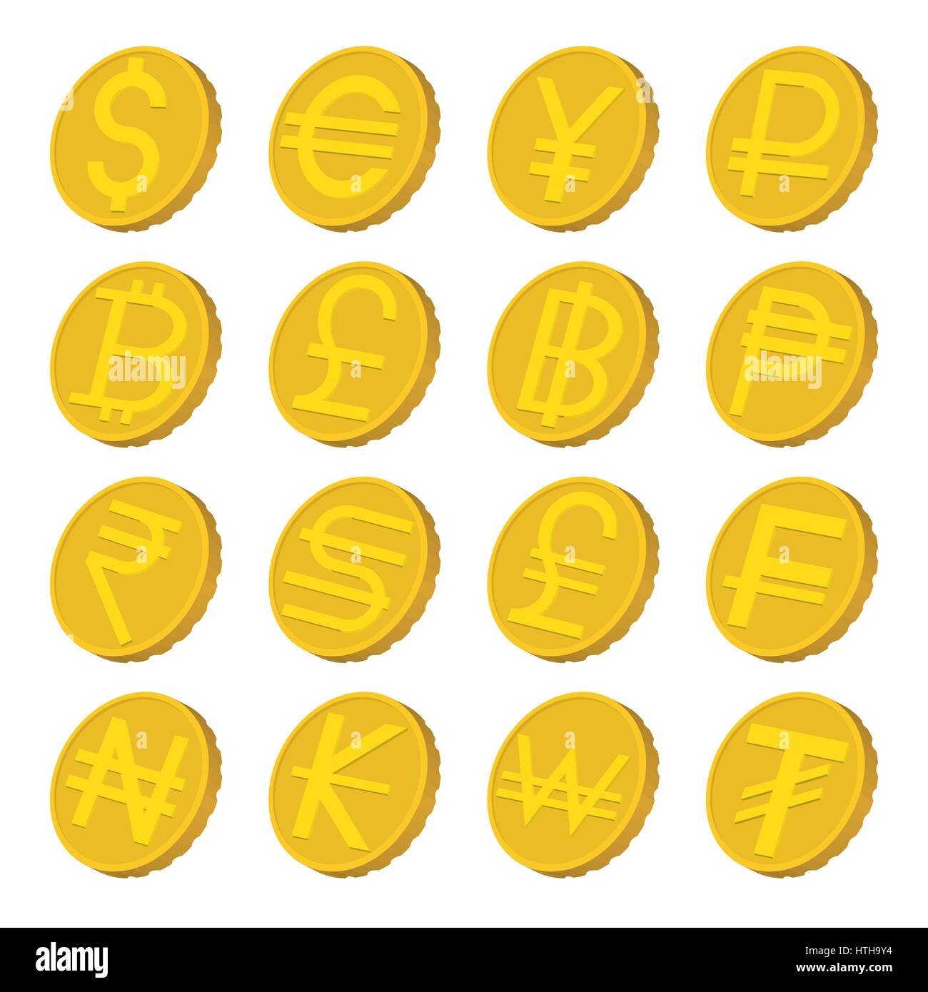 Currency Icons Set Cartoon Style Stock Vector Image And Art Alamy