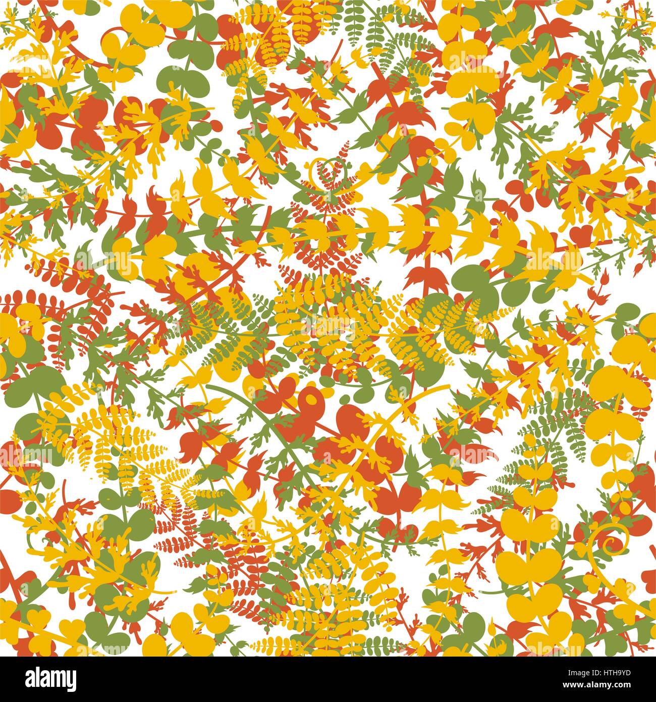 Seamless plant background. Vector illustration Stock Vector Image & Art ...