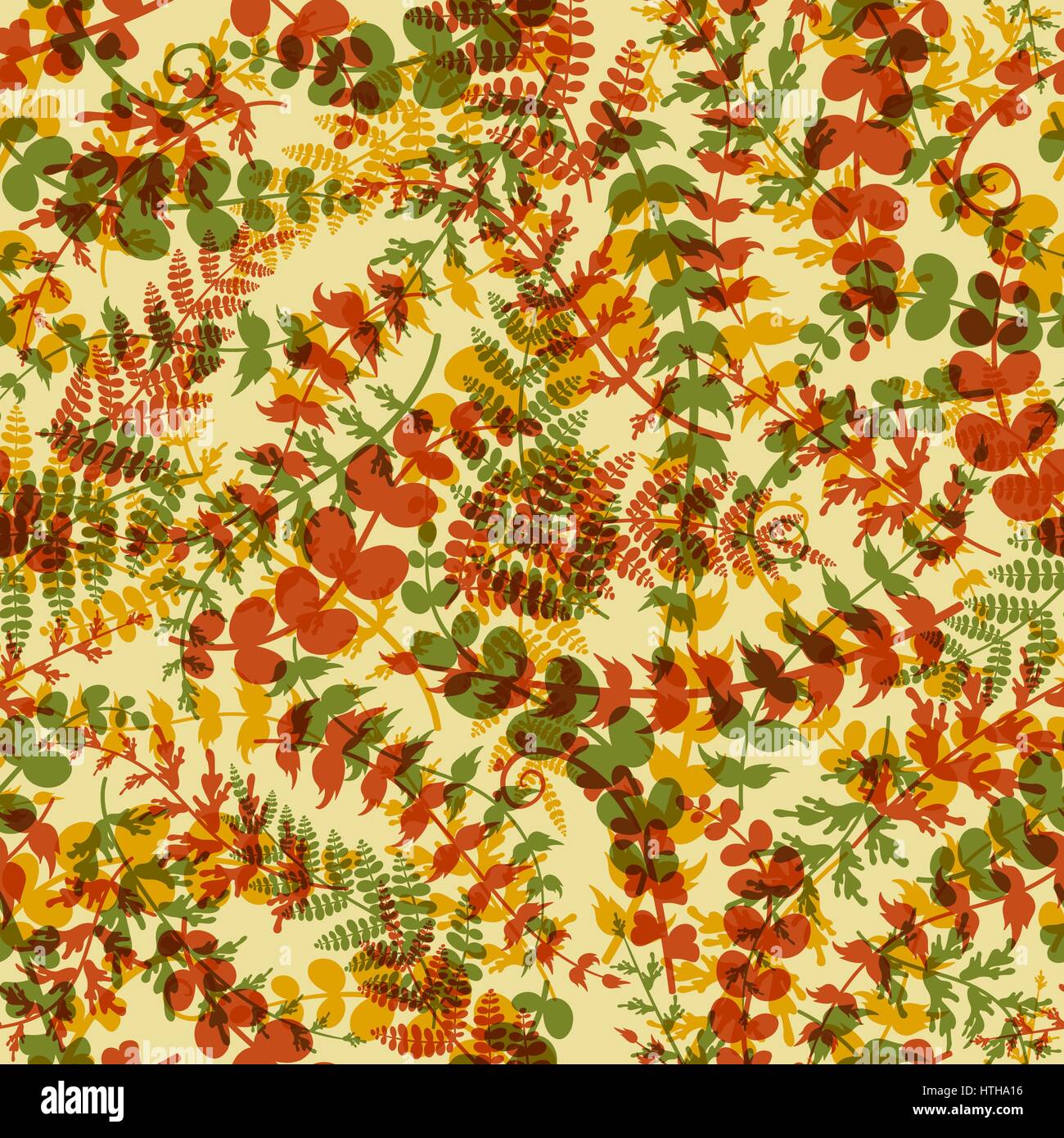 Seamless plant background. Vector illustration Stock Vector Image & Art ...