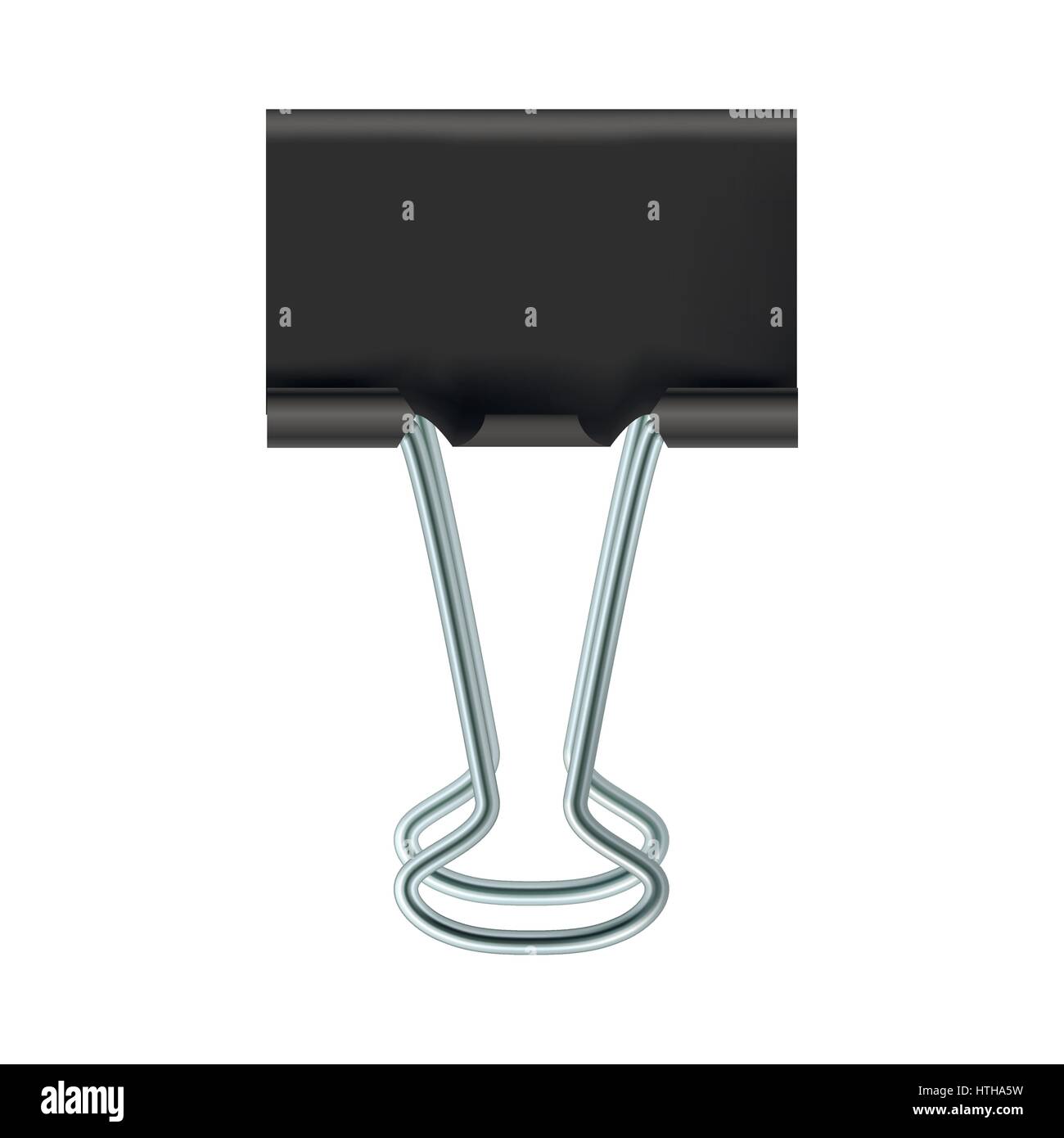 Black binder clip icon Stock Vector Image & Art - Alamy