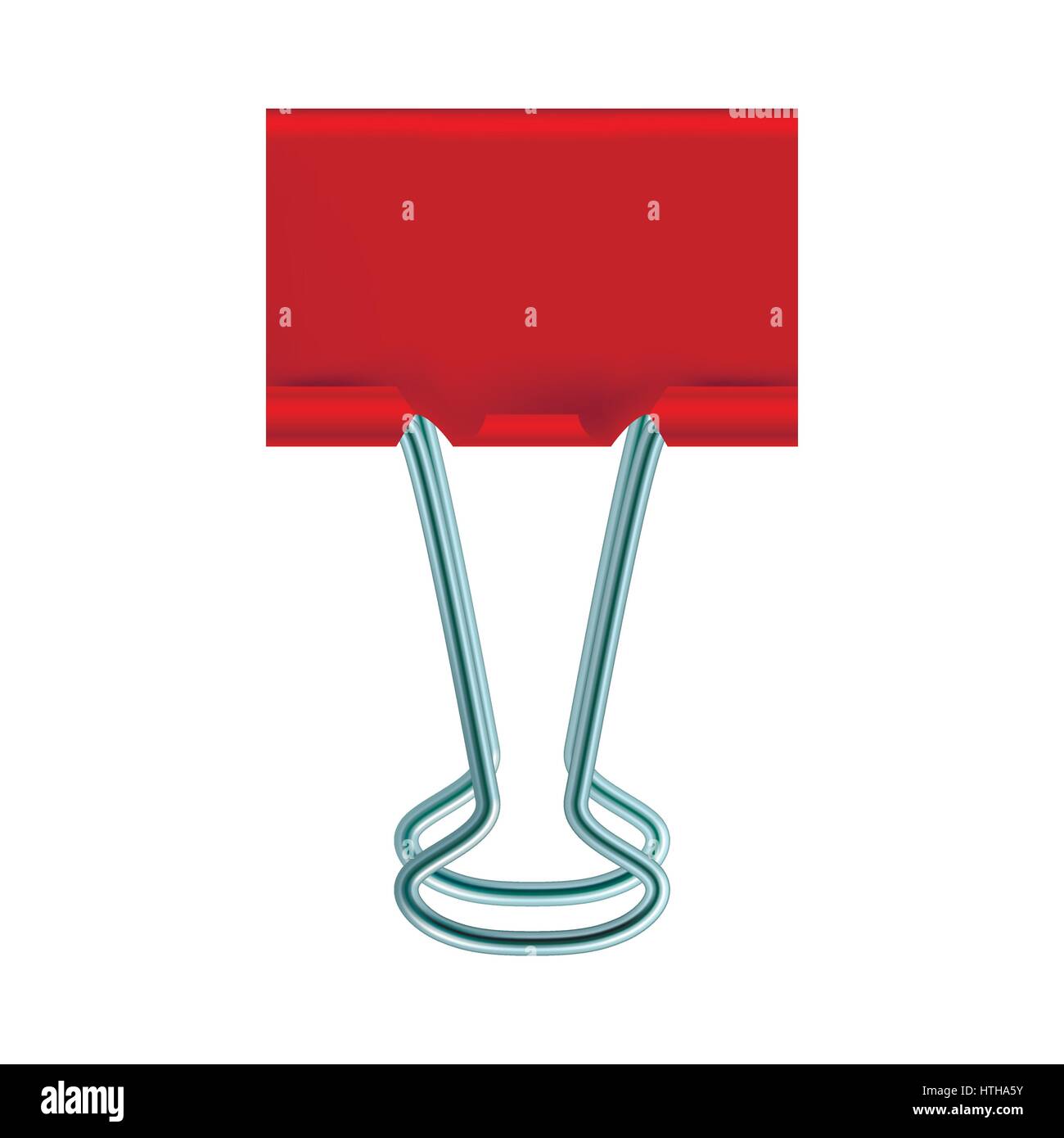 Blank page red paperclip Stock Vector Images - Alamy