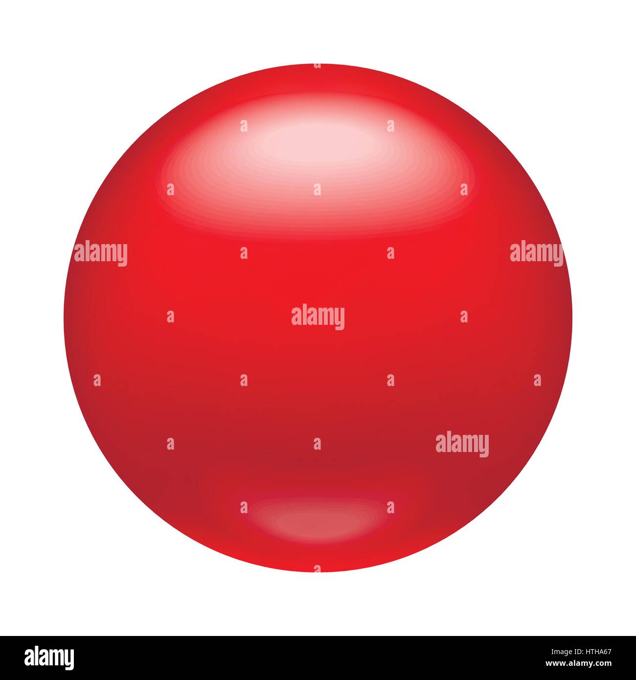 Glossy red badge, magnet icon, realistic style Stock Vector Image & Art ...