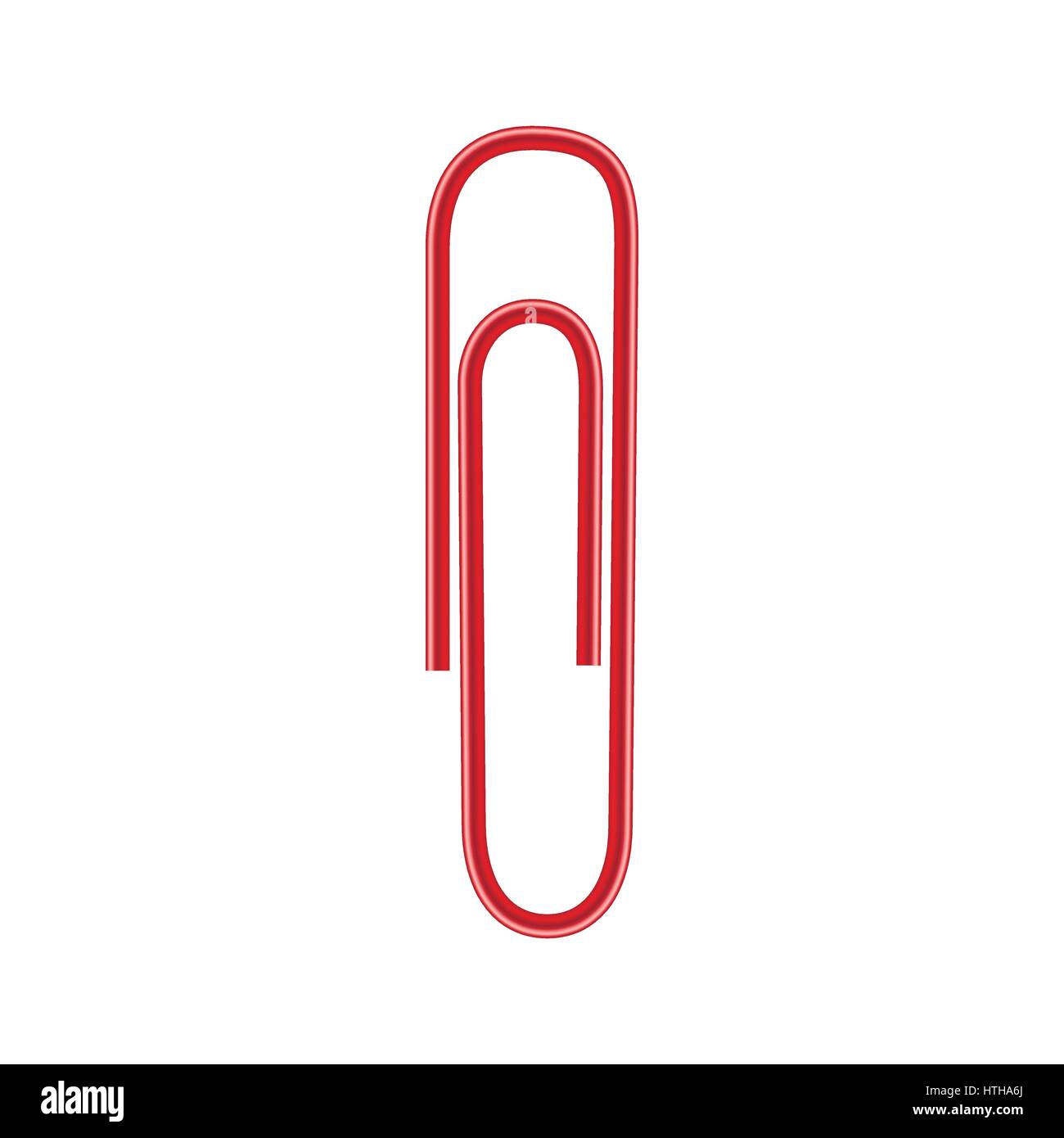 Paper clips icon, realistic style Stock Vector Image & Art - Alamy