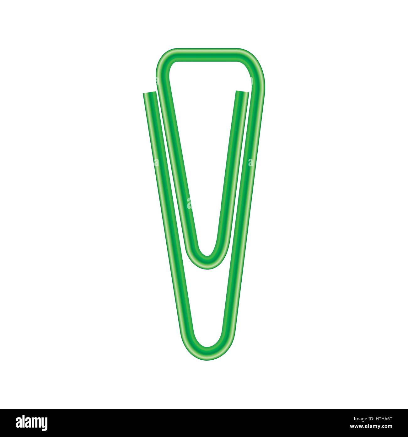 Triangular paper clip icon, realistic style Stock Vector Image & Art ...