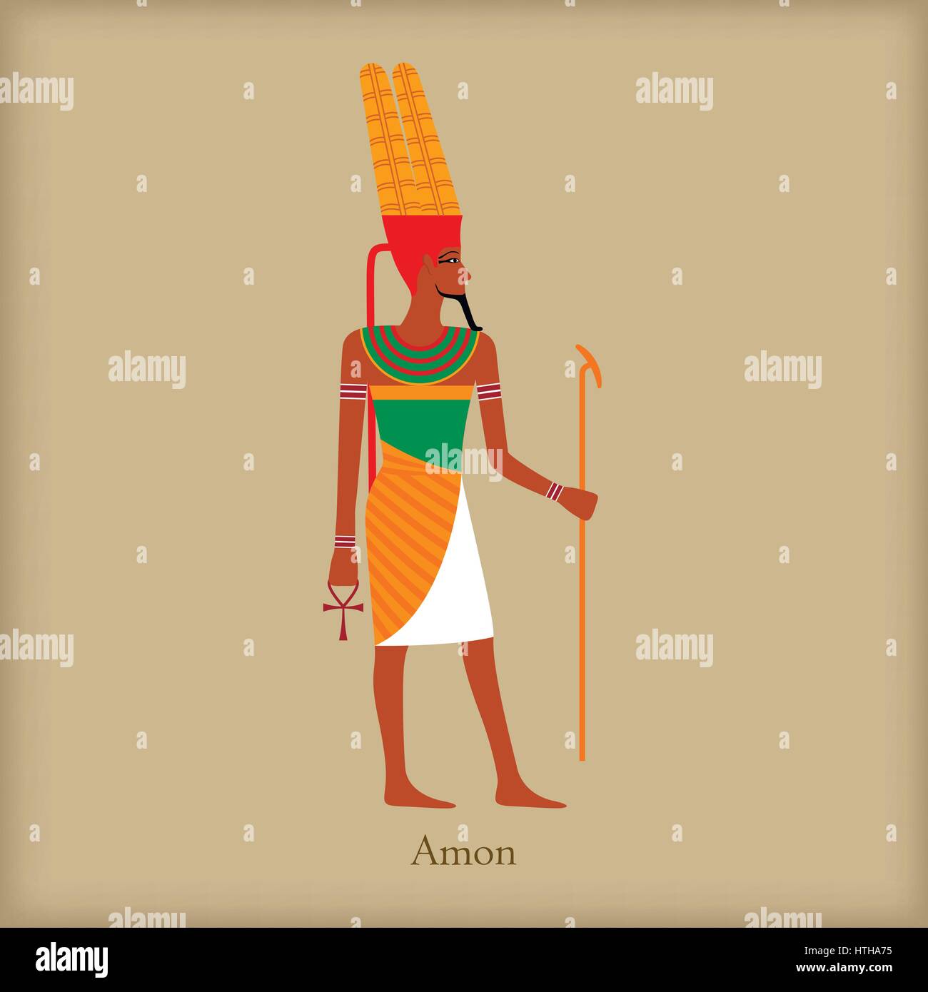 Amon temple Stock Vector Images - Alamy