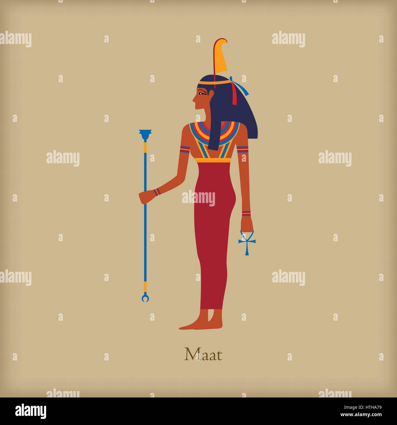 Hieroglyphic egyptian papyrus Stock Vector Images - Alamy