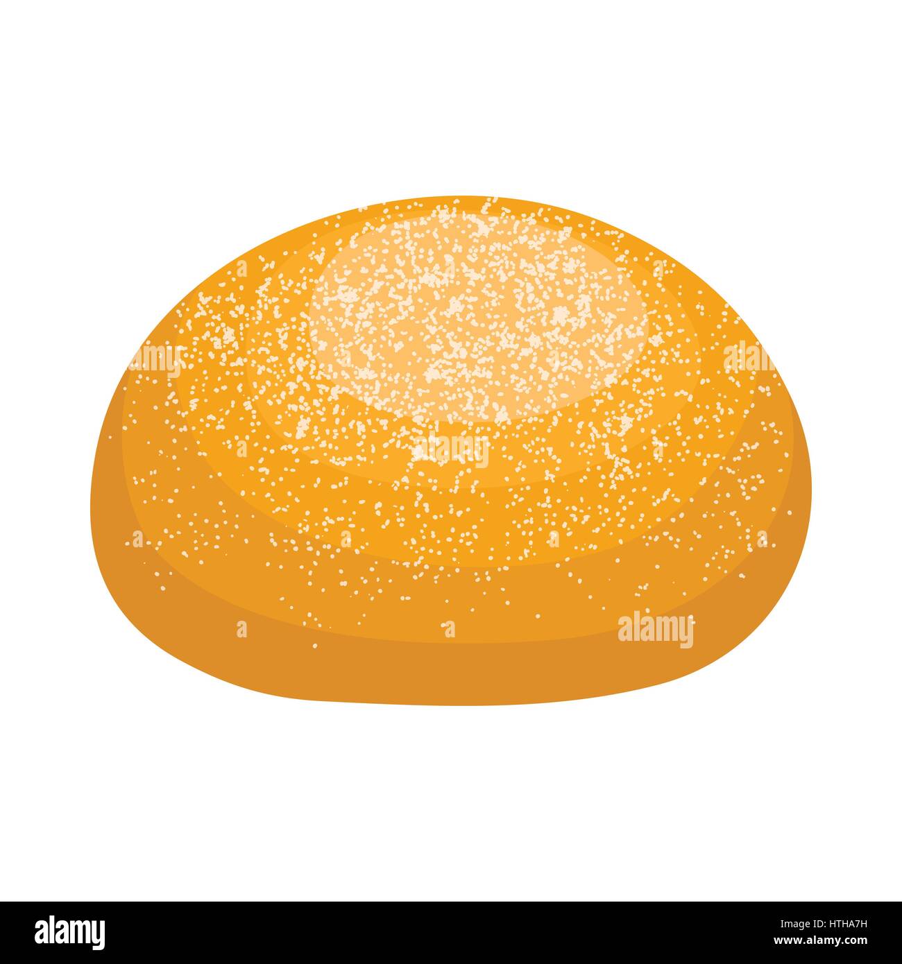 Homemade round wheat bun Stock Vector Images - Alamy