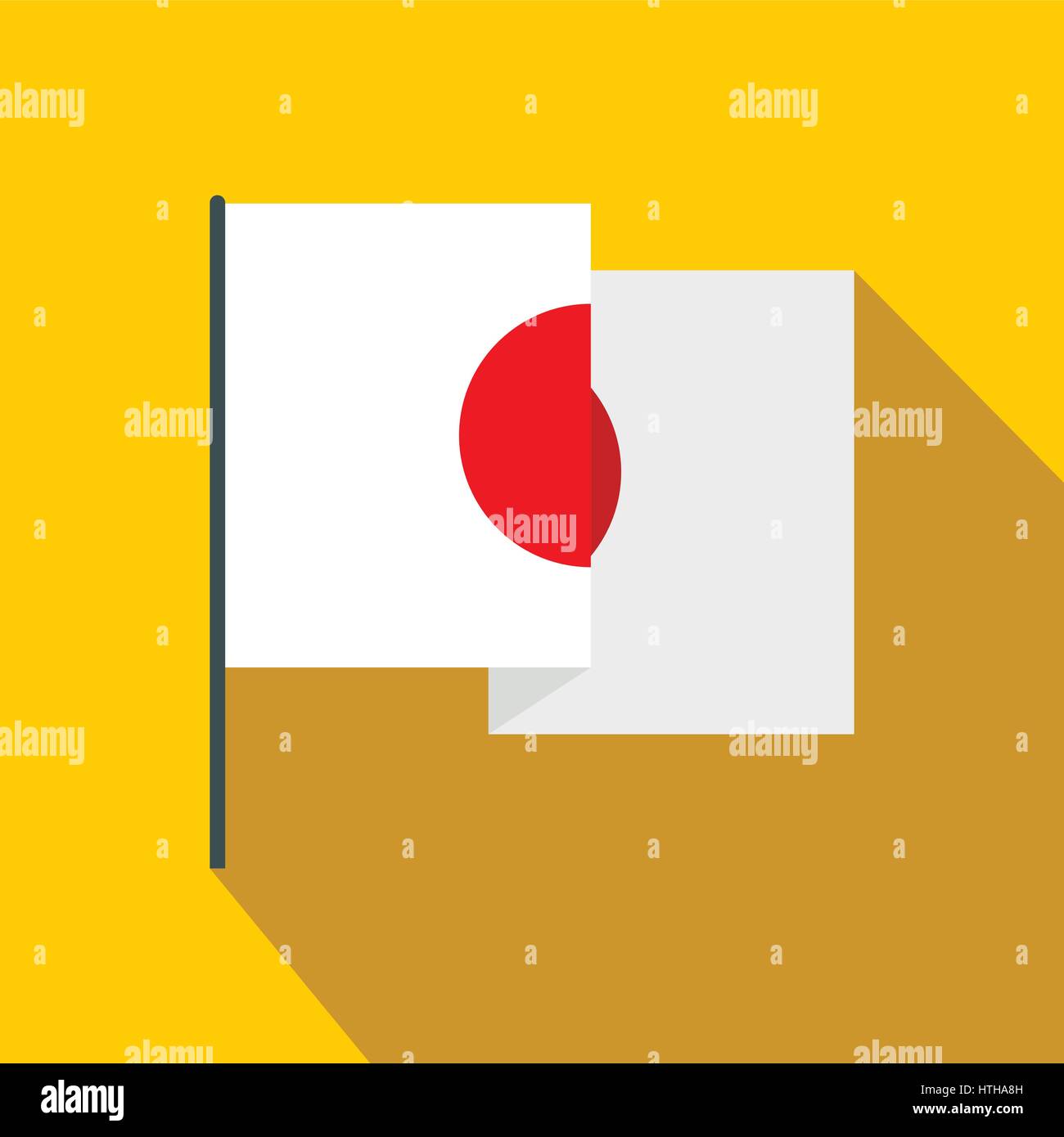 Flag of Japan icon, flat style Stock Vector Image & Art - Alamy