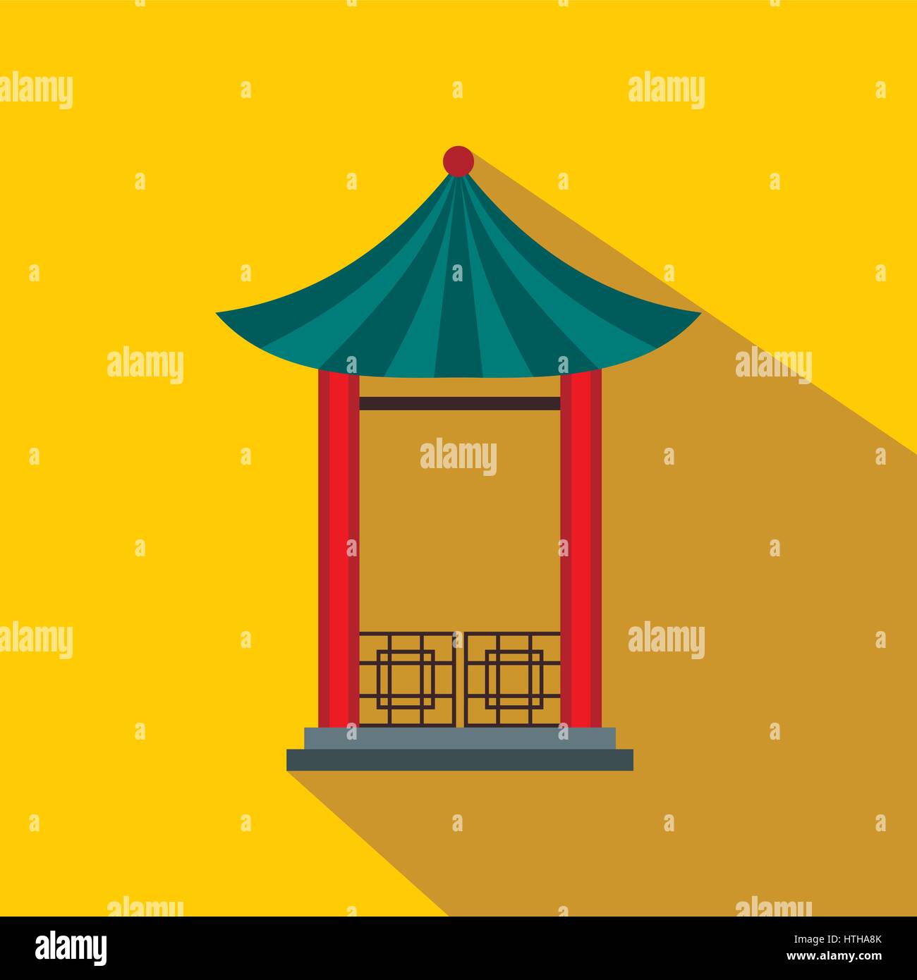 Traditional garden pavilion Stock Vector Images - Alamy