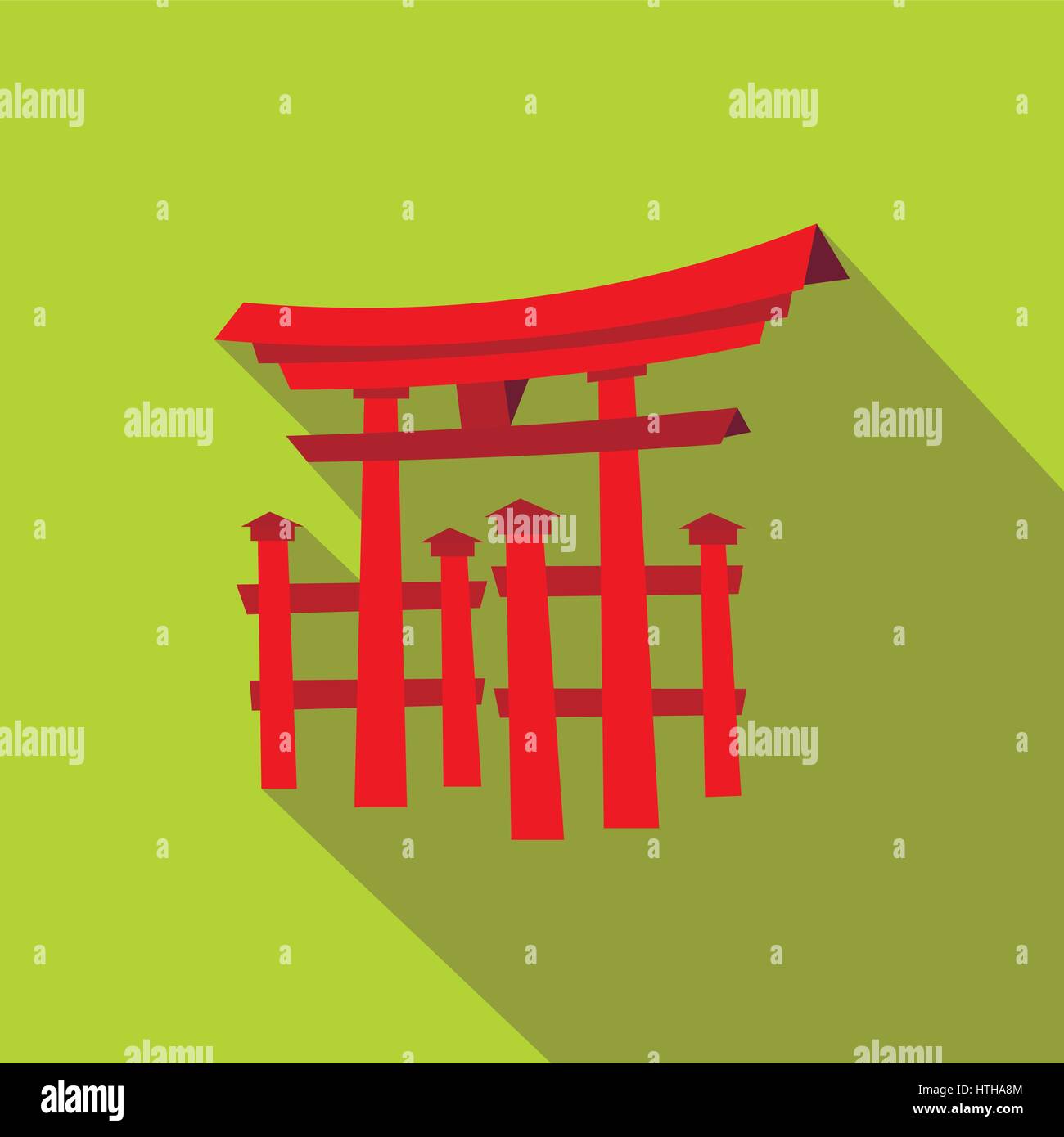 Miyajima floating torii Stock Vector Images - Alamy