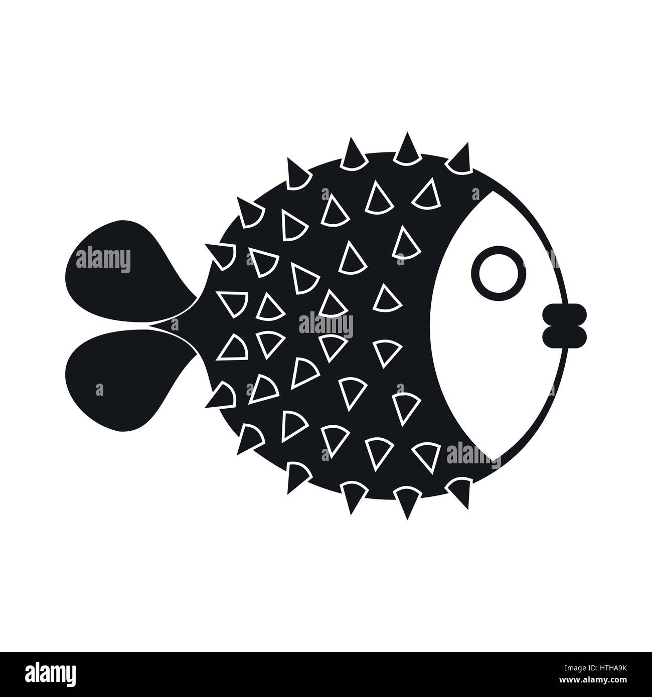 Fugu sharp fish icon, simple style Stock Vector Image & Art - Alamy