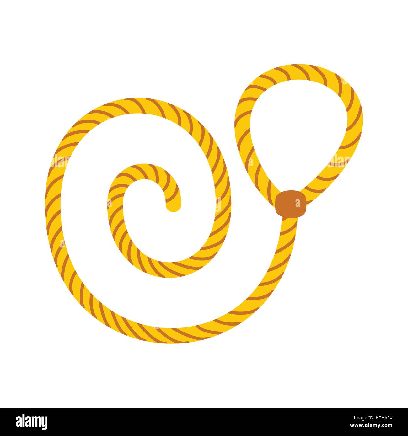 Loop lasso icon flat hi-res stock photography and images - Alamy