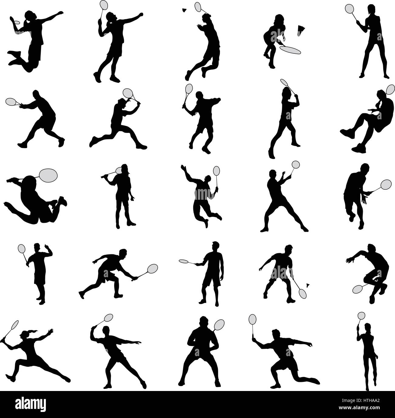 Badminton racket Black and White Stock Photos & Images - Alamy