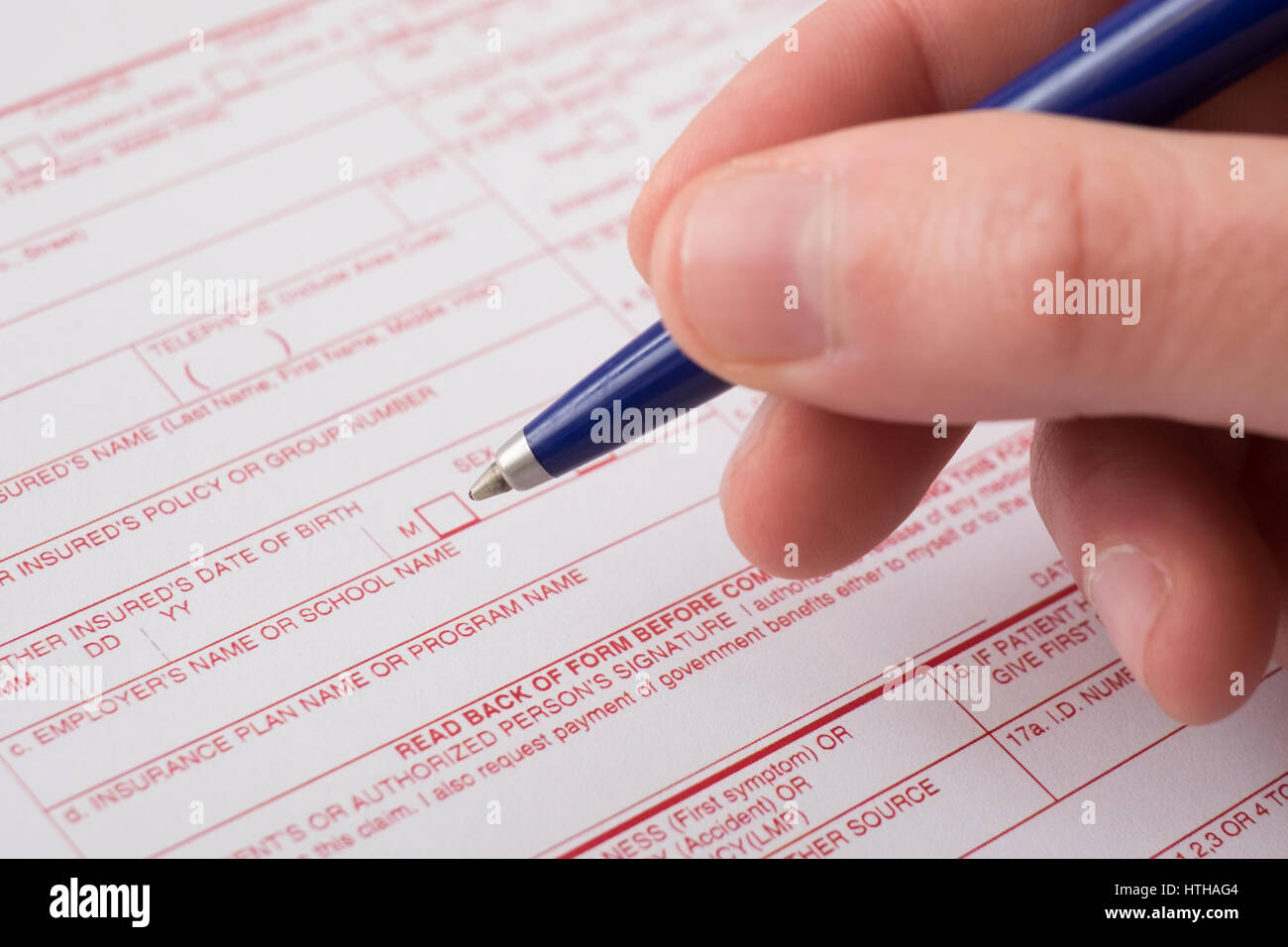 Medical record application form hi-res stock photography and images - Alamy