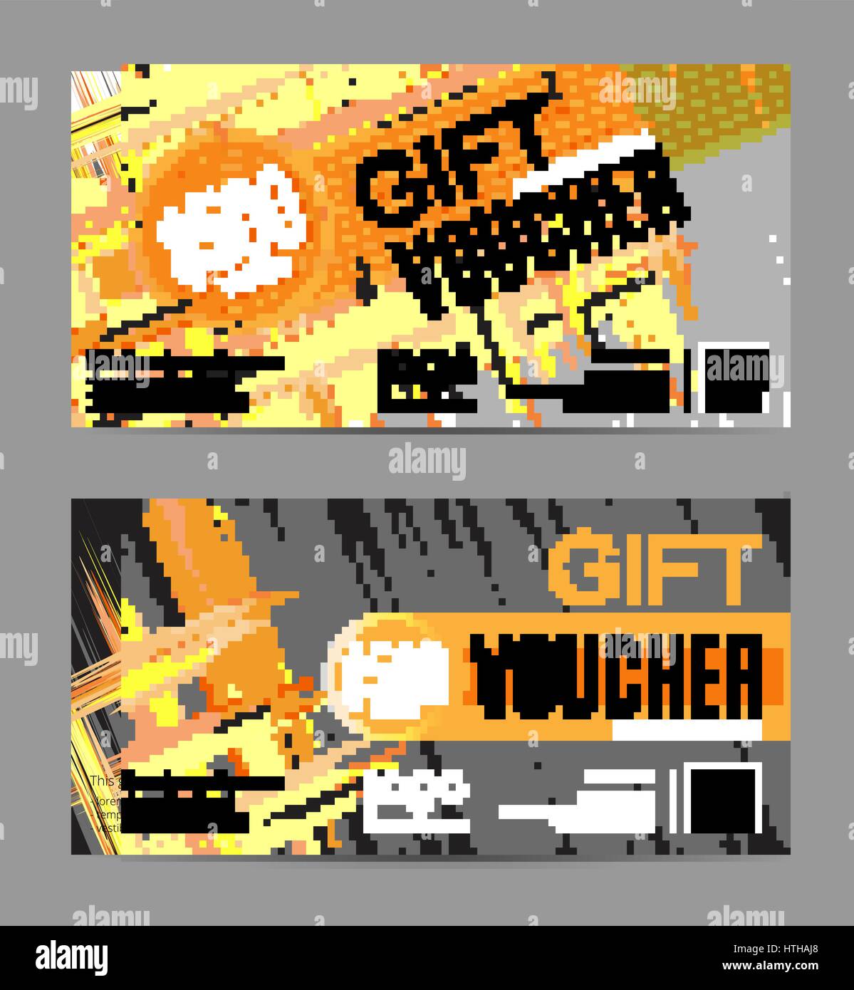 Vector gift voucher, card template Stock Vector Image & Art - Alamy