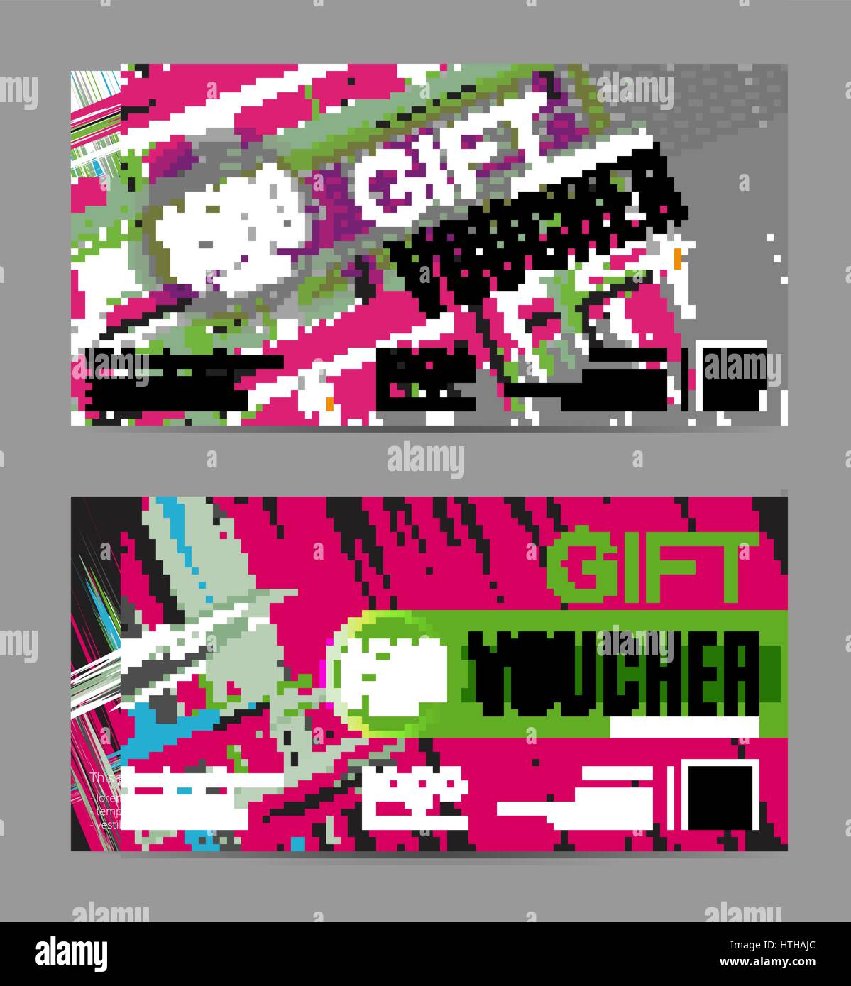 Vector gift voucher, card template Stock Vector Image & Art - Alamy
