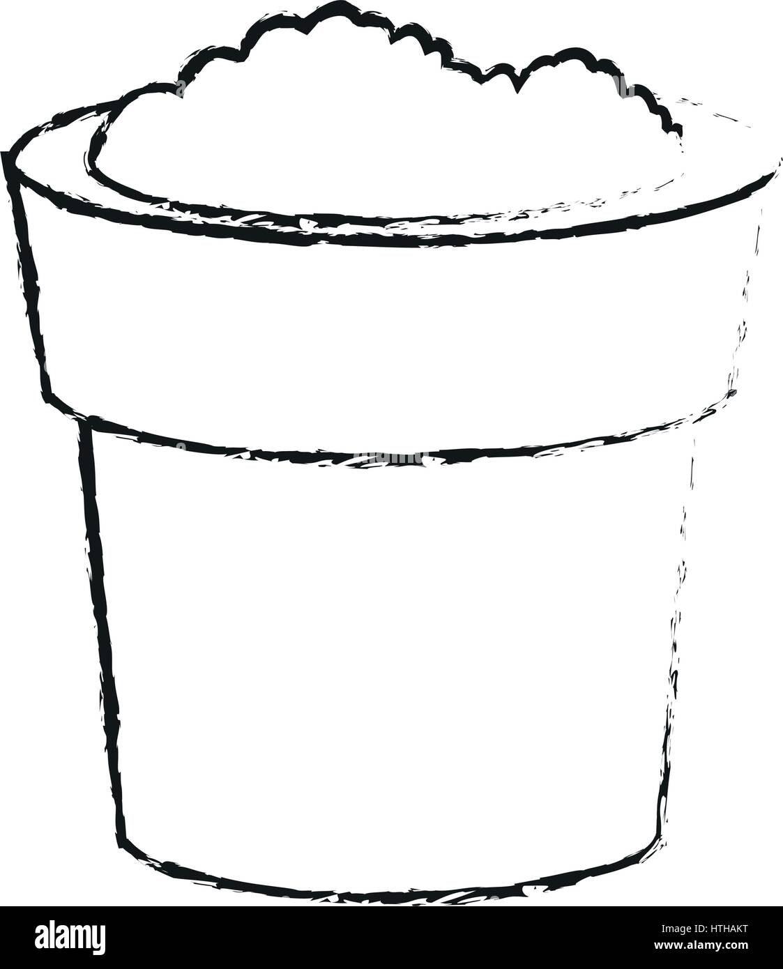 Soil In A Pot Clipart