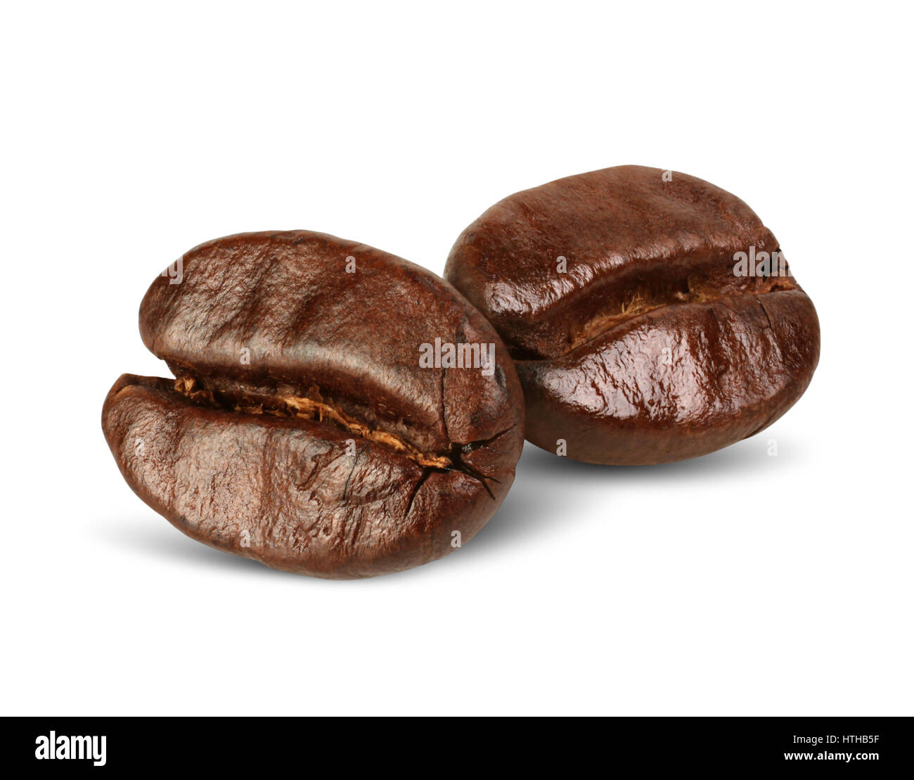 Two coffee beans on Cut Out Stock Images & Pictures - Alamy