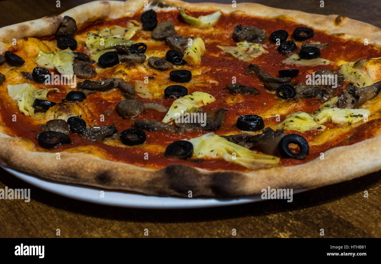 image of a typical Italian dish, round pizza Traditional Italian food ...
