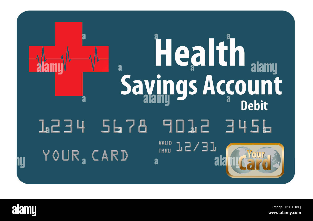Health Savings Account debit card Stock Photo - Alamy
