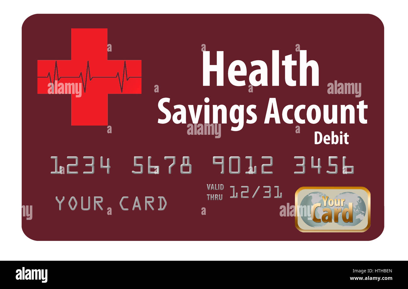 Health Savings Account debit card Stock Photo - Alamy