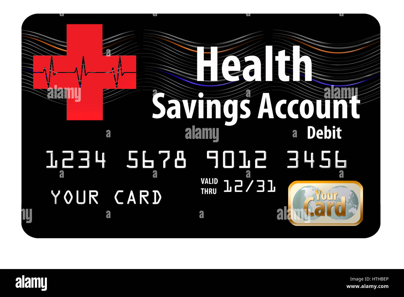 Health Savings Account debit card Stock Photo - Alamy