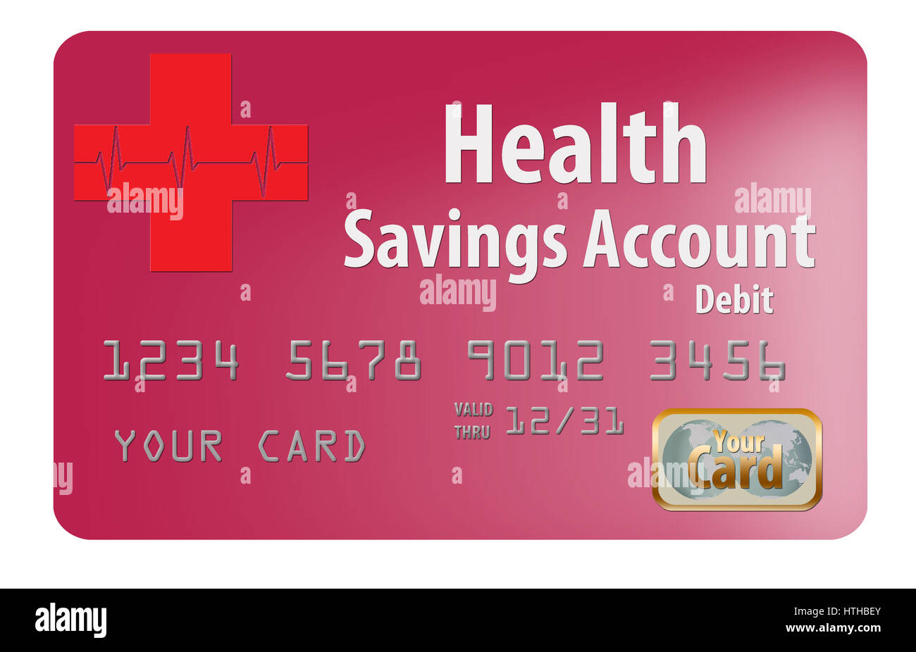 Health Savings Account debit card Stock Photo - Alamy