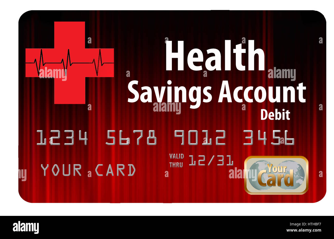 Health Savings Account debit card Stock Photo - Alamy