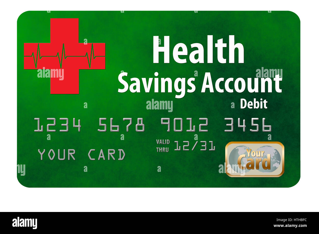 Health Savings Account debit card Stock Photo - Alamy