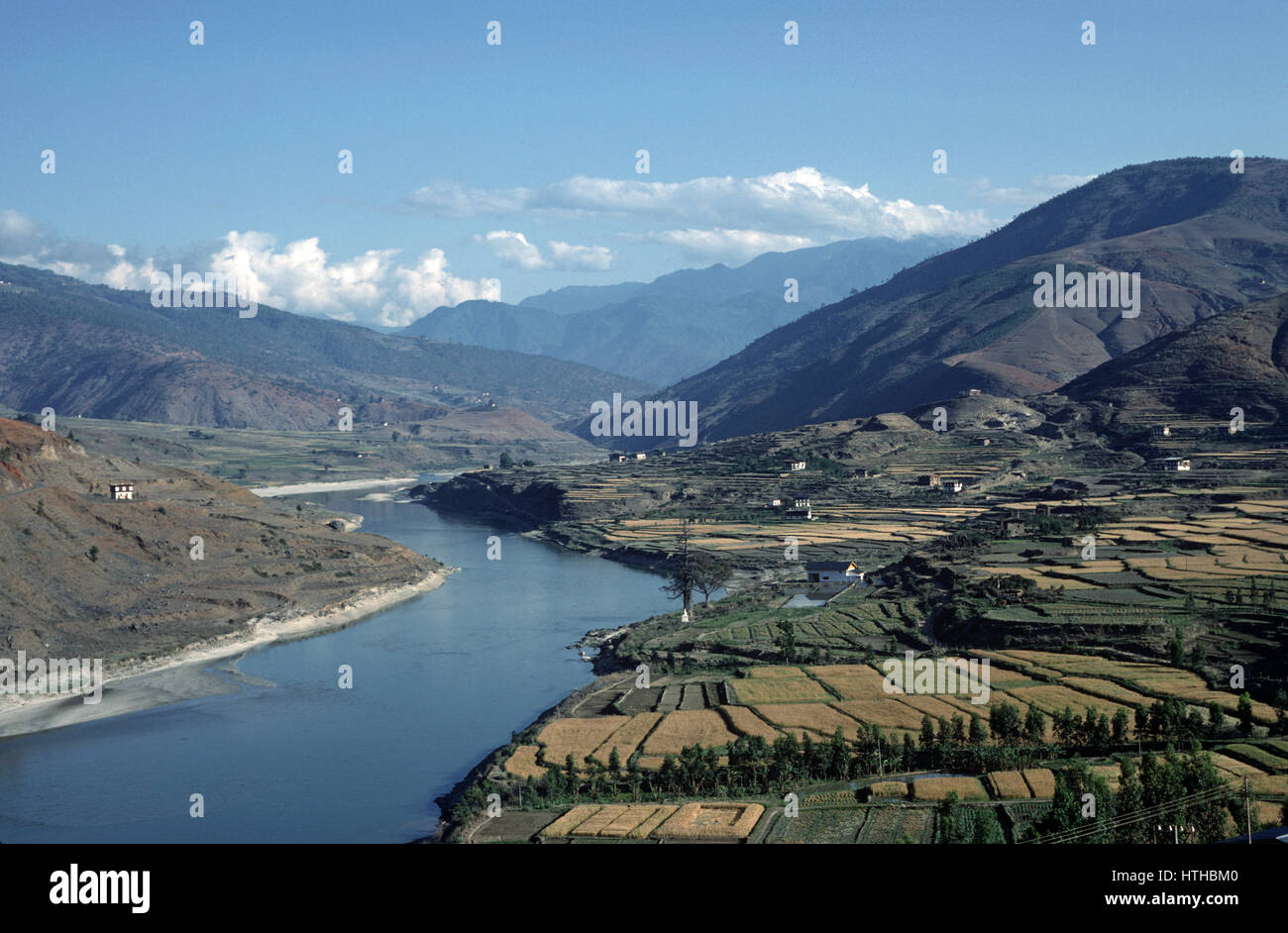 Wangdiphodrang valley, Bhutan, Himalayas Stock Photo - Alamy