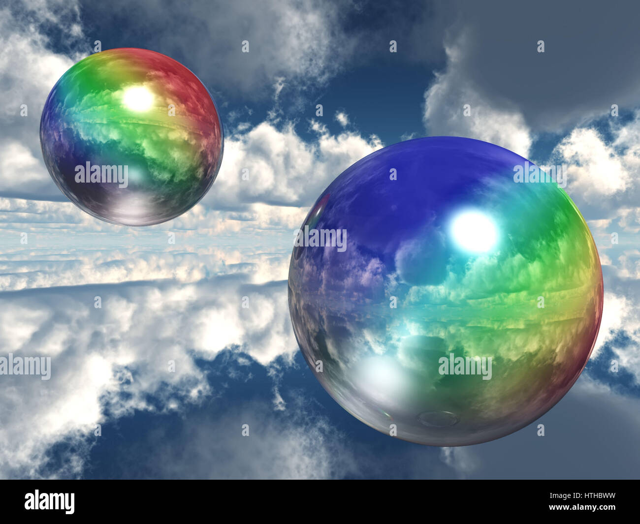 the rainbow balls Stock Photo - Alamy