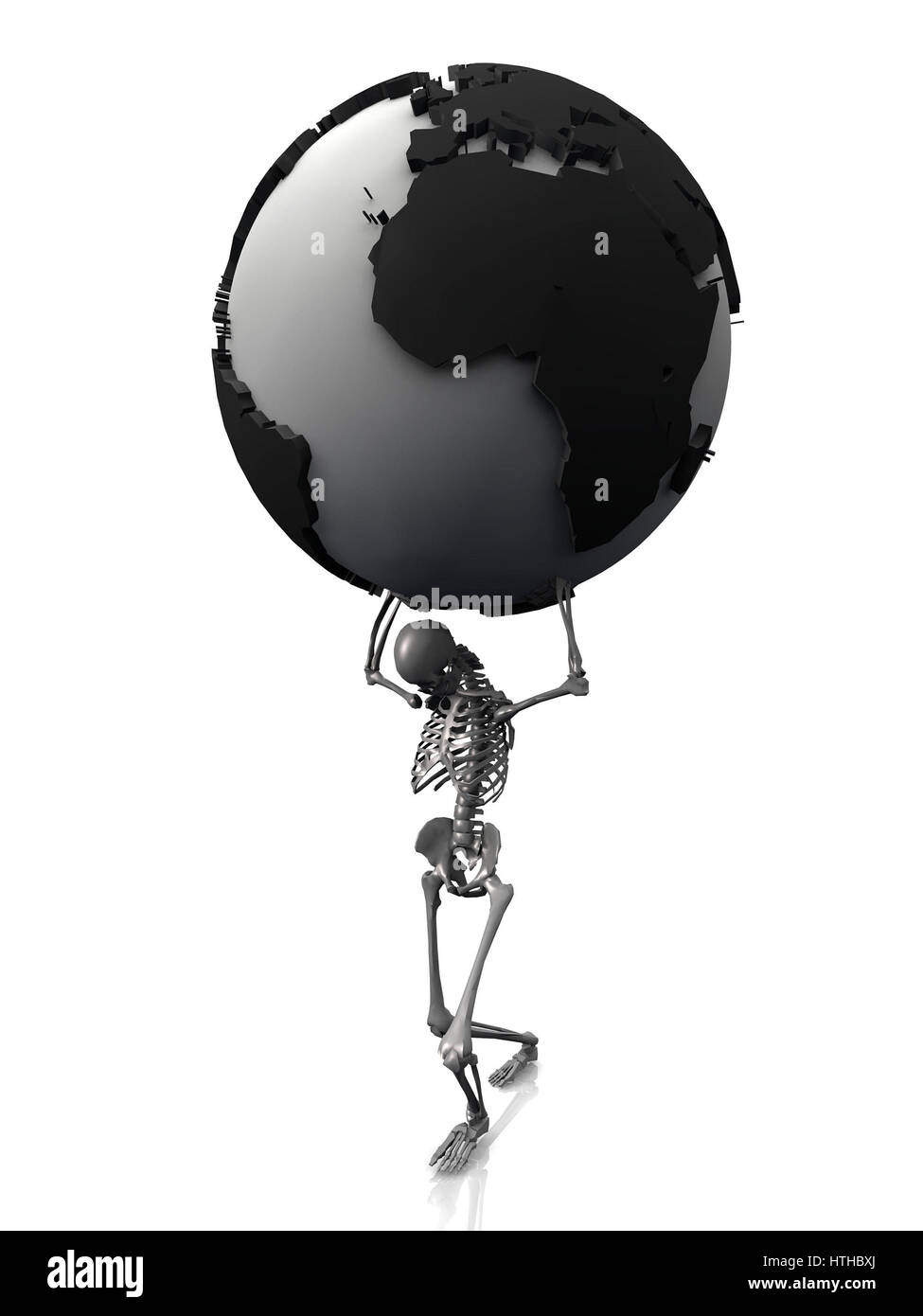 skeleton and earth Stock Photo - Alamy