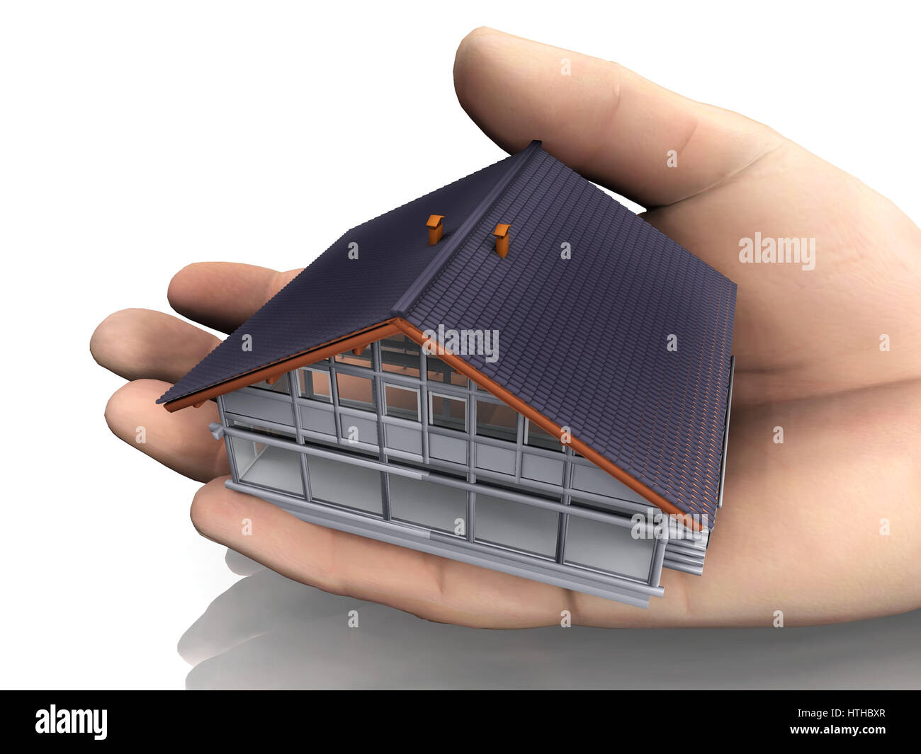 house model in hand Stock Photo - Alamy