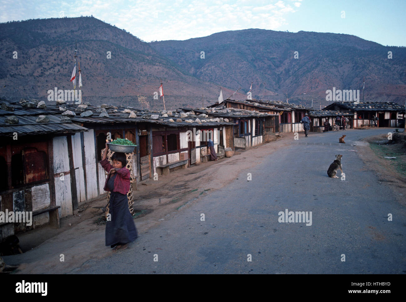 Wangdiphodrang village, Bhutan, Himalayas Stock Photo - Alamy