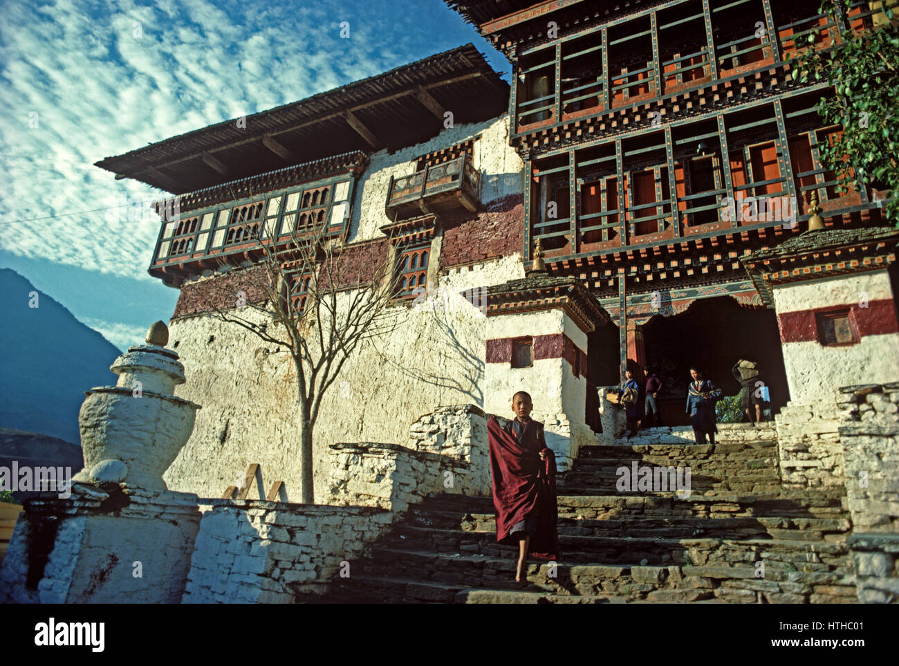 Wangdiphodrang Dzong, Wangdiphodrang monastery, Bhutan, Himalayas Stock ...